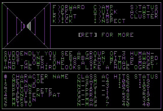 CRPG Adventures: Wizardry: Levels Six to Eight