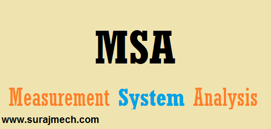Measurement System Analysis (MSA)