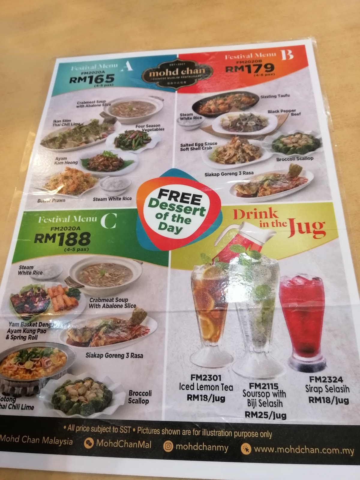 Hari hari yang ku lalui...: Birthday treat ~ Restoran Mohd Chan, Taman ...