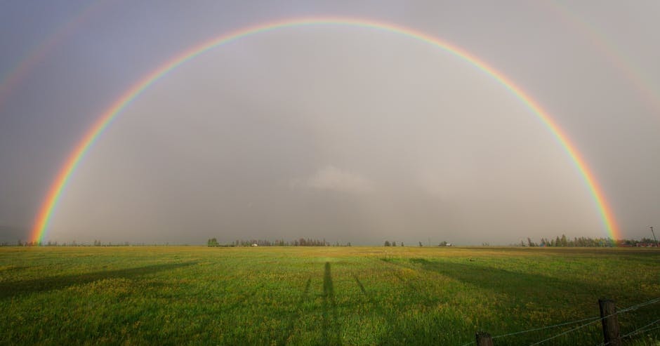 How is a rainbow formed?