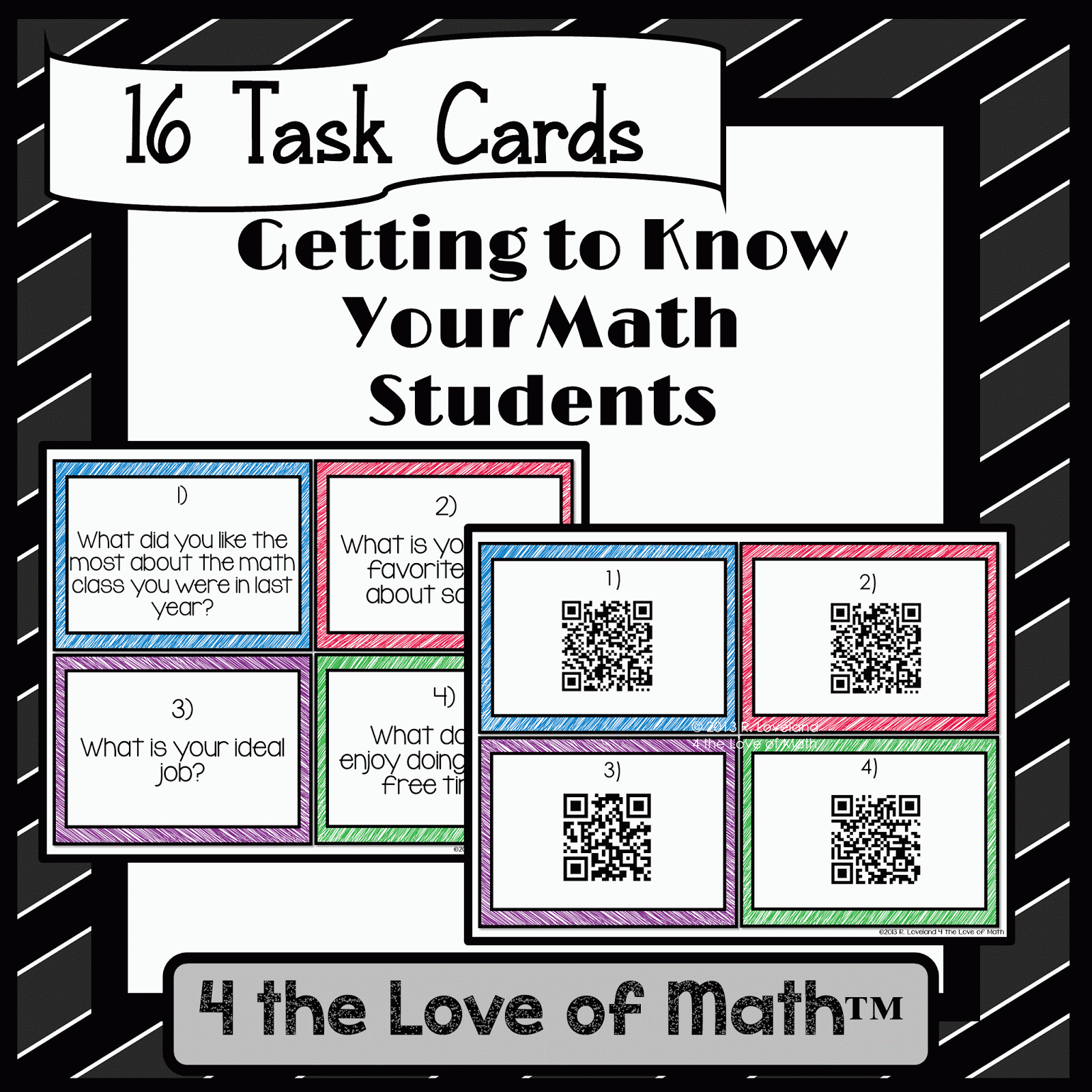 4 The Love of Math: First Day of School Activity AND Blog Hop