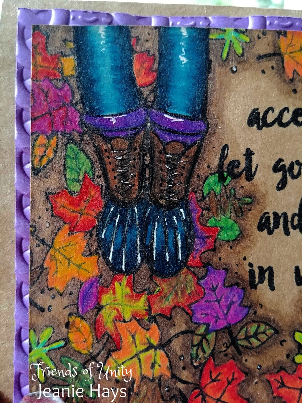 Washi Horse Designs: Friends Of Unity Sept Autumn Colors