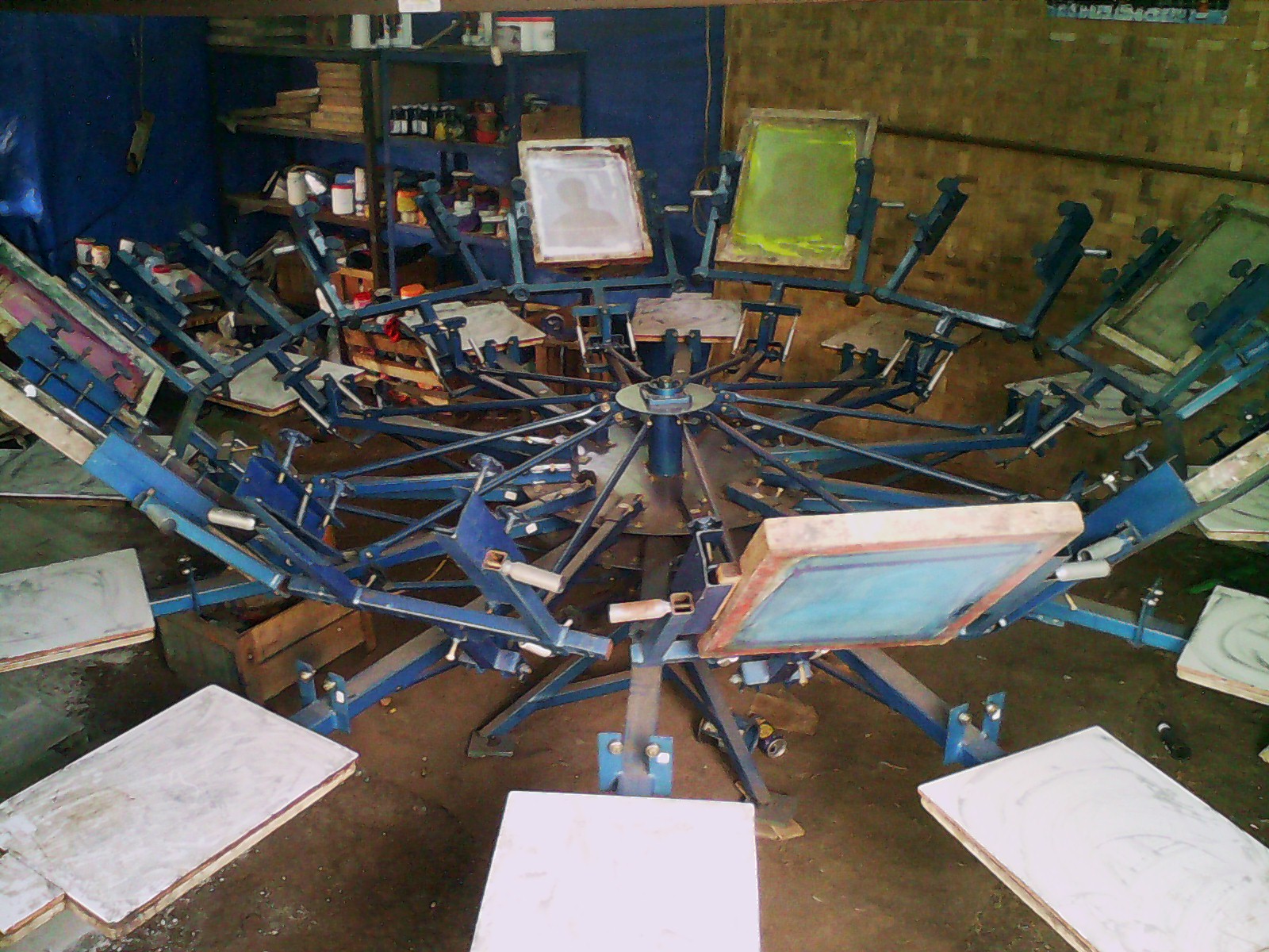 mesin sablon rotary: mesin sablon rotary