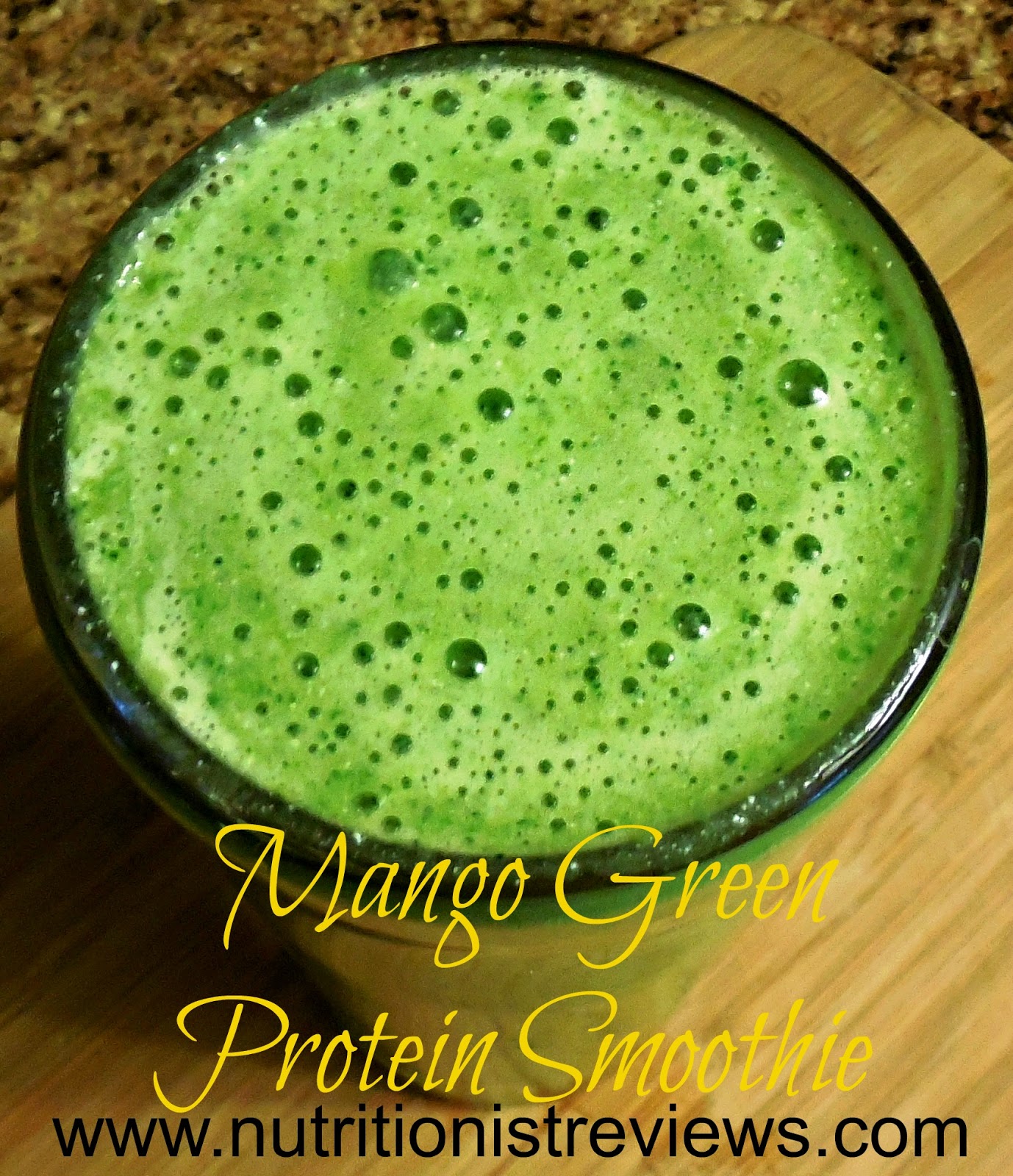 Mango Green Protein Smoothie | The Nutritionist Reviews