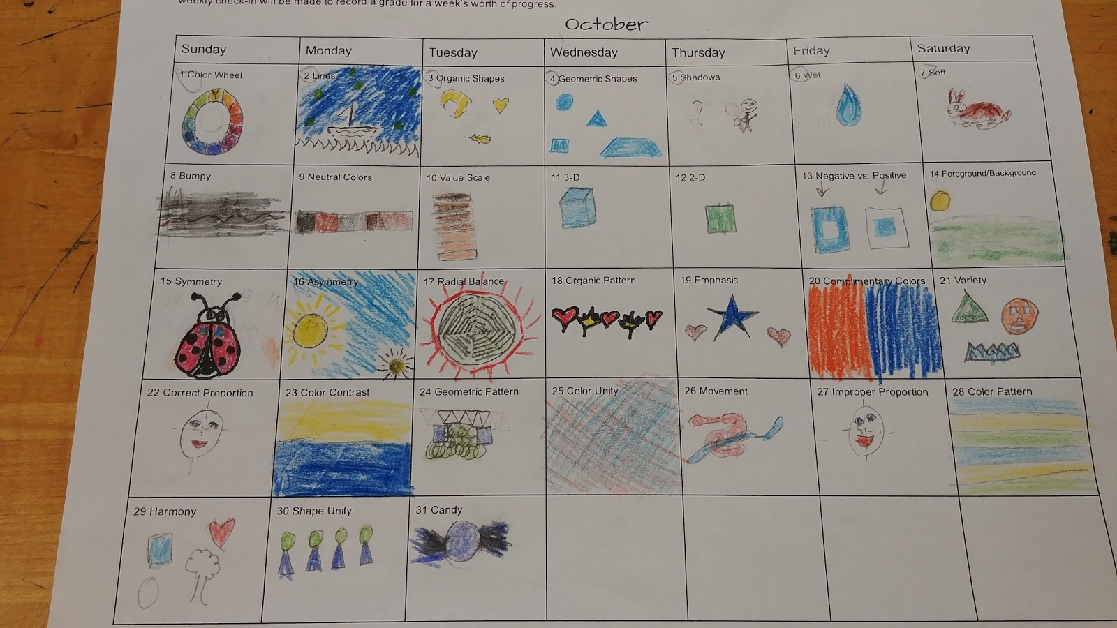 MsStrasserArt @ Oakdale Middle School: Doodle Calendars