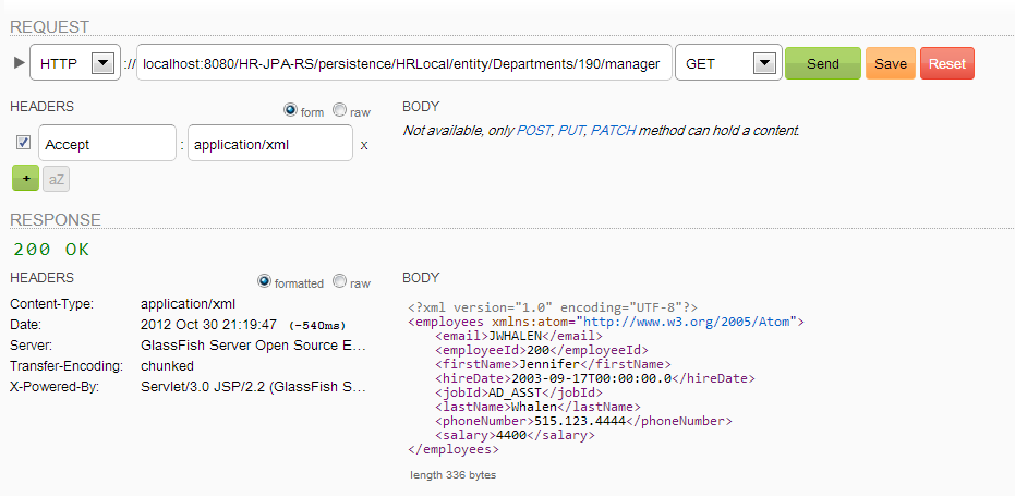Java Oracle Soa Blog Easy Way To Access Jpa With Rest Json Xml