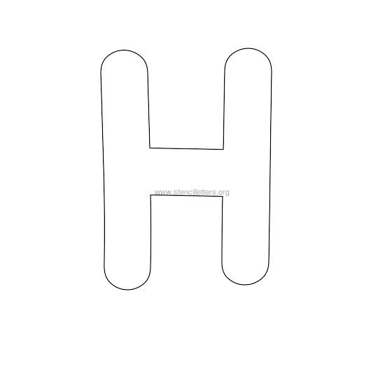 Bubble Letter H Lowercase - Birthday Letter