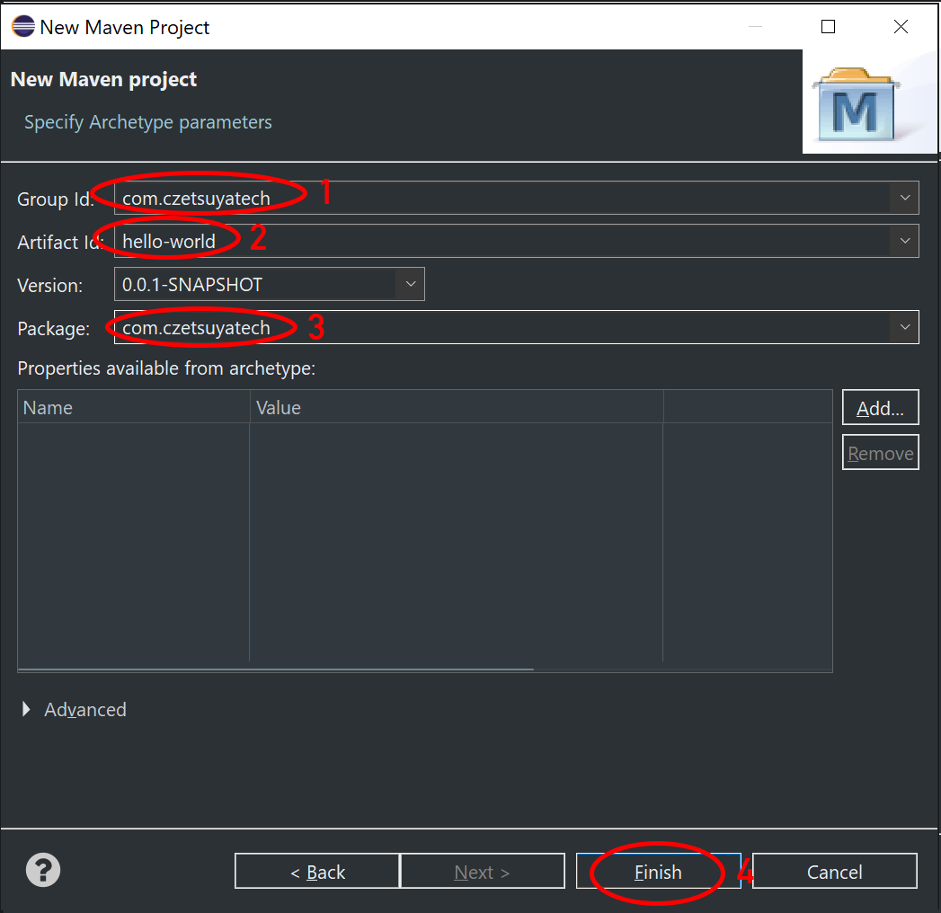 Write Hello World in Java Using Eclipse and Maven | czetsuyatech