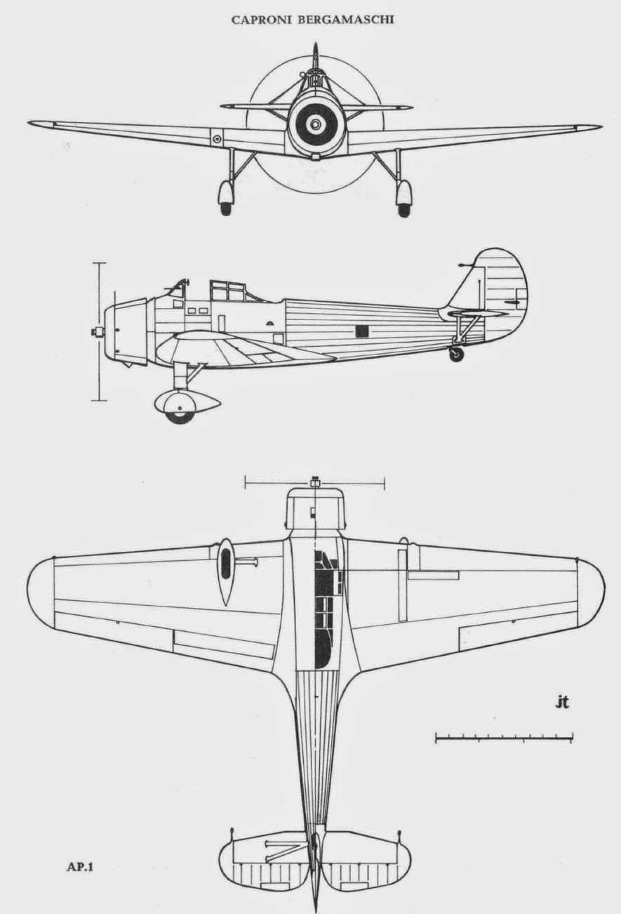 Italian Aircraft of WWII: CAPRONI BERGAMASCHI AP.1