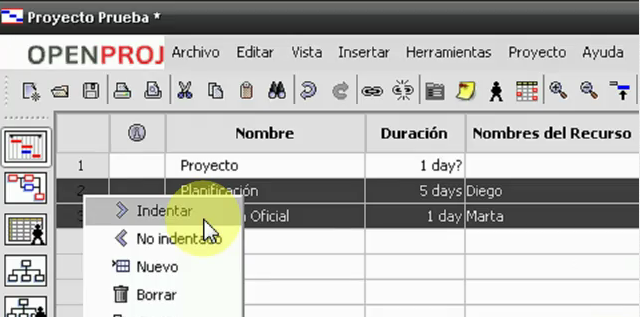 Informática y Traducción: Gestión de proyectos II: OpenProj