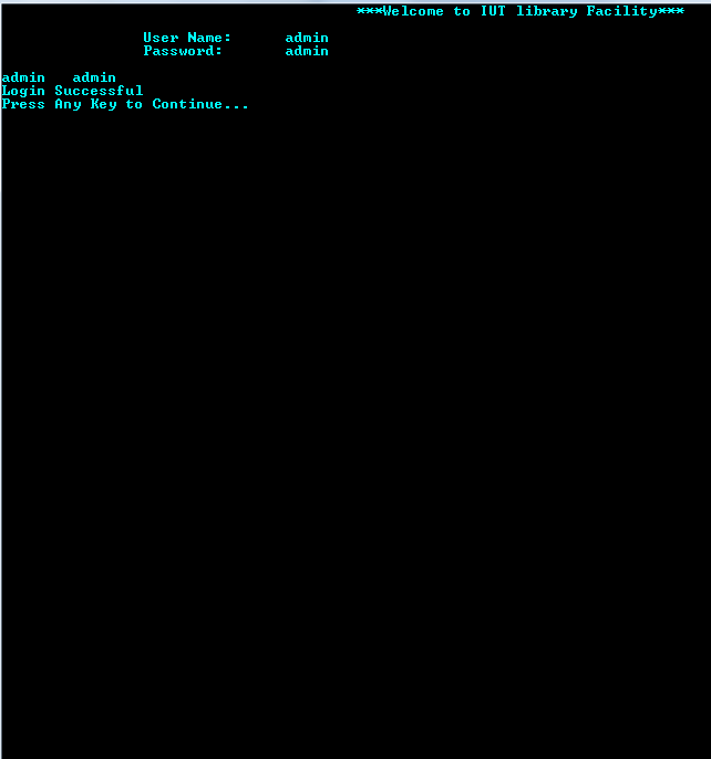 Library Management System : C programming