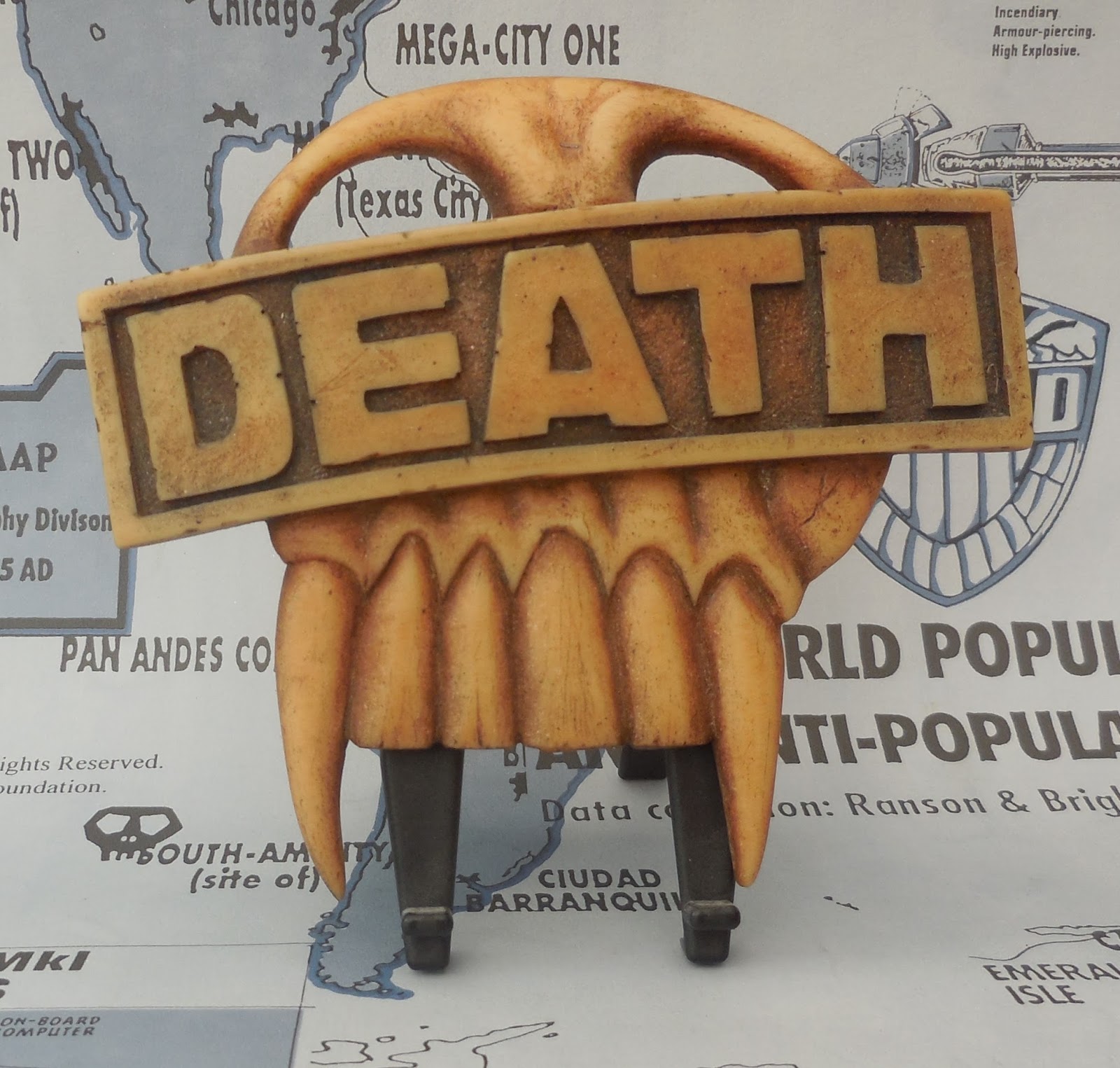 Cellar of Dredd: Judge Death badge by Planet Replicas