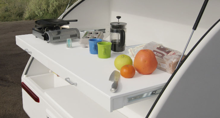 Tiny Yellow Teardrop: Featured Teardrop: Nest Egg Trailers