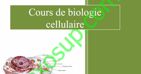 cours biologie cellulaire svt s1 FSR 2017/2018