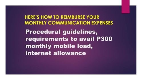 Procedural guidelines, requirements to avail P300 monthly communication ...