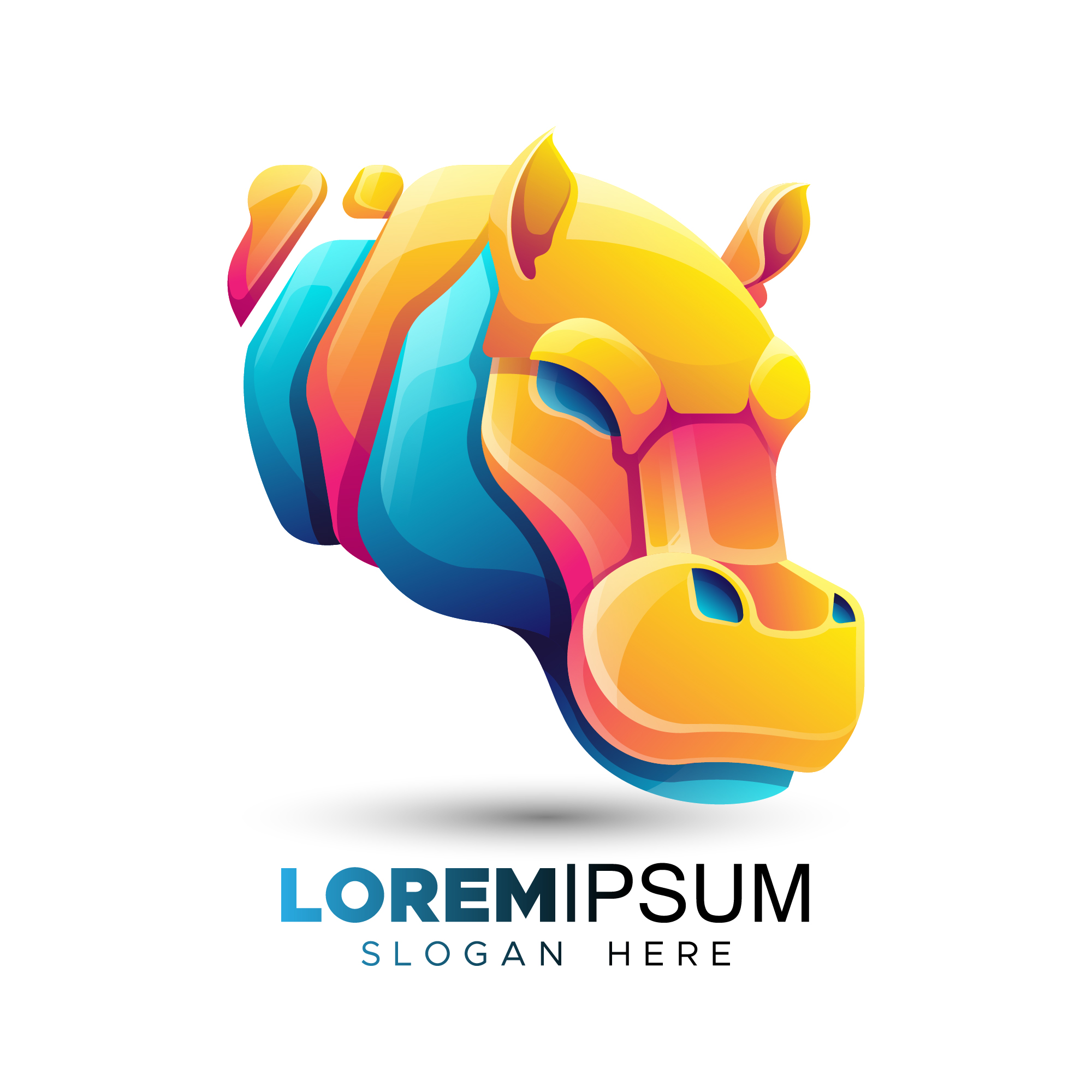 Elegantes Logos de Animales Completamente Editables / Vectores