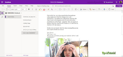 Memperbaiki OneNote Error We ran into a problem syncing your notebook (Error code: 0xE0000007 ...
