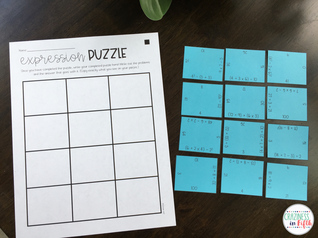 Craziness in Fifth: 5th Grade Math Units - Order of Operations