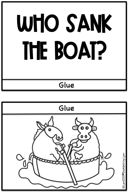 WHO SANK THE BOAT? SEQUENCING CRAFT ~ Book Units by Lynn