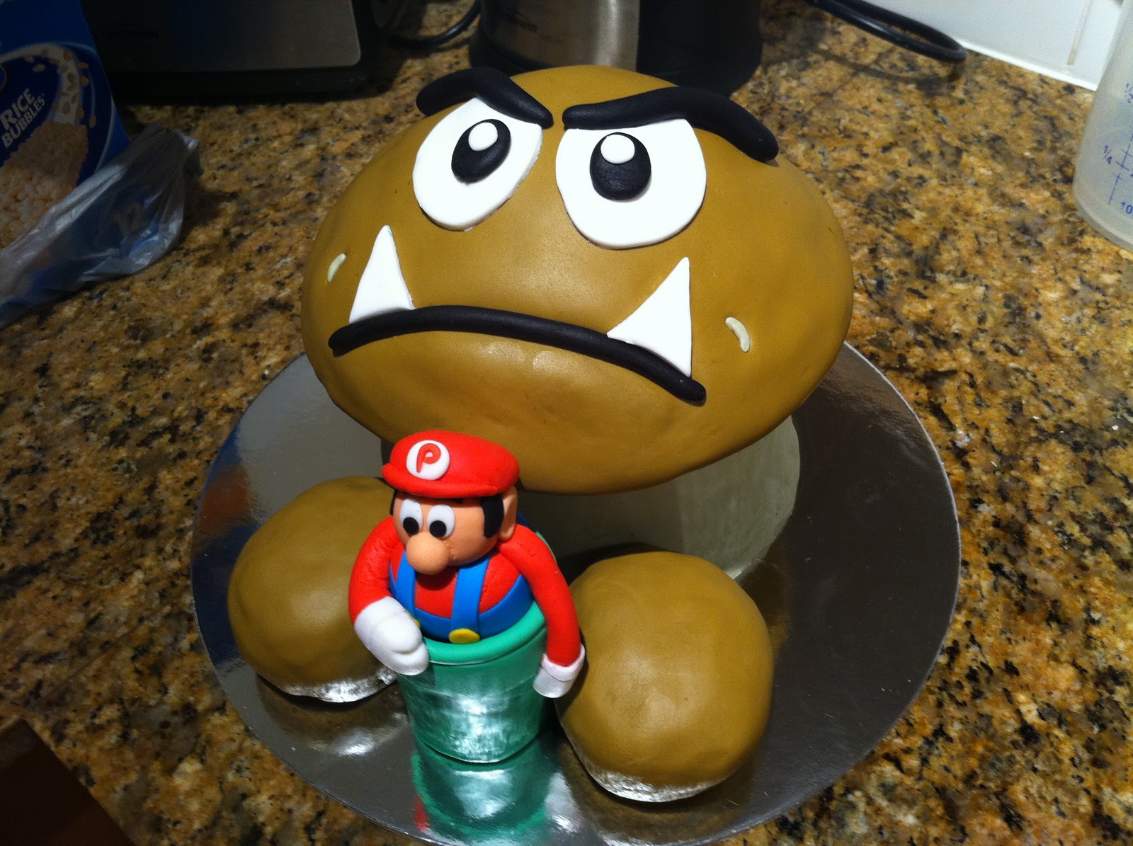 chew my food: Goomba cake