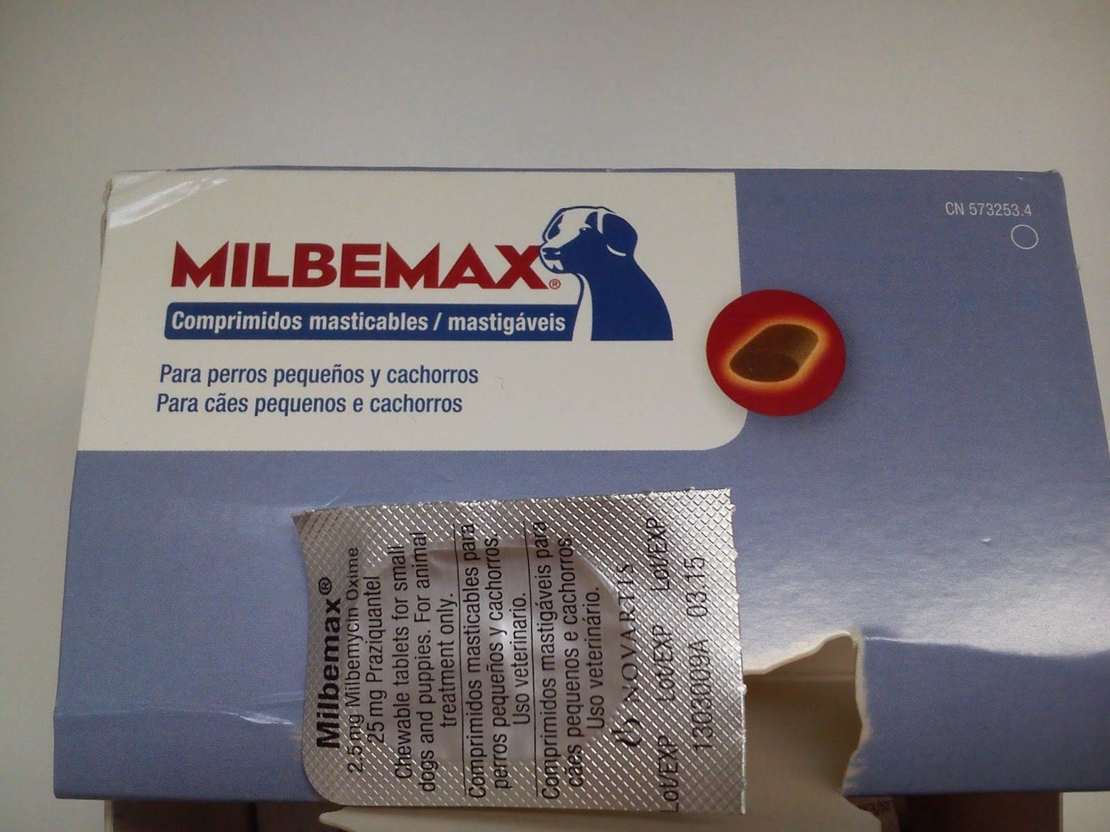 MILBEMAX COMPRIMIDOS MASTICABLES PERROS PEQUEÑOS Y CACHORROS ~ Clínica ...