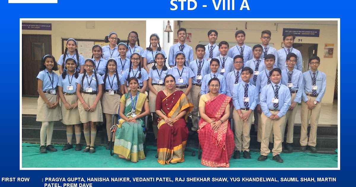 Grade VIII A - Class Photo