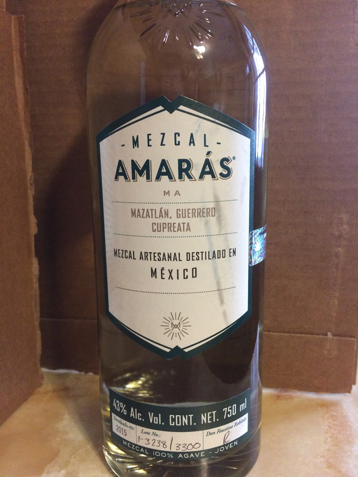 The Passionate Foodie: Mezcal Amarás Cupreata Joven: An Intriguing ...