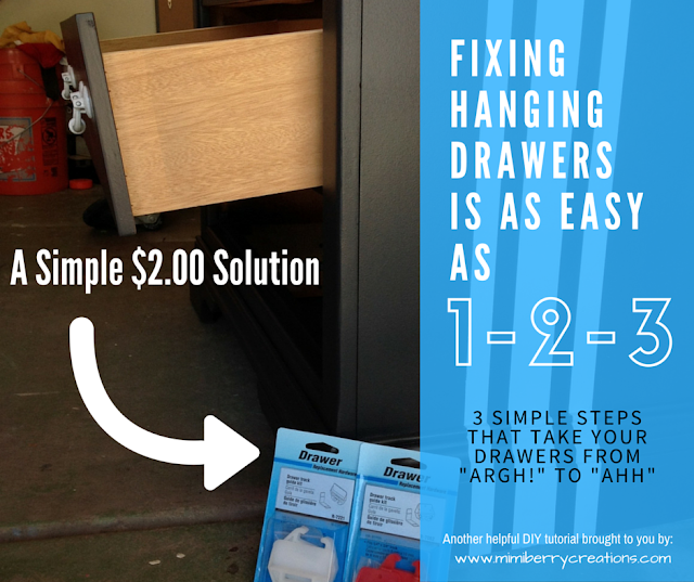 mimiberry creations: How to Fix Hanging and Wiggly Drawers in 3 Steps