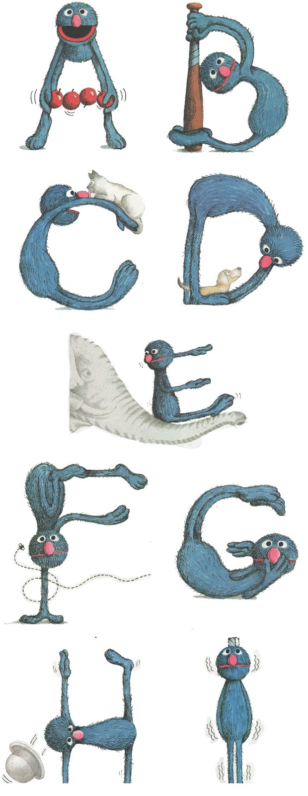 GooGooGallery: Sesame Saturday- Grover's Own Alphabet