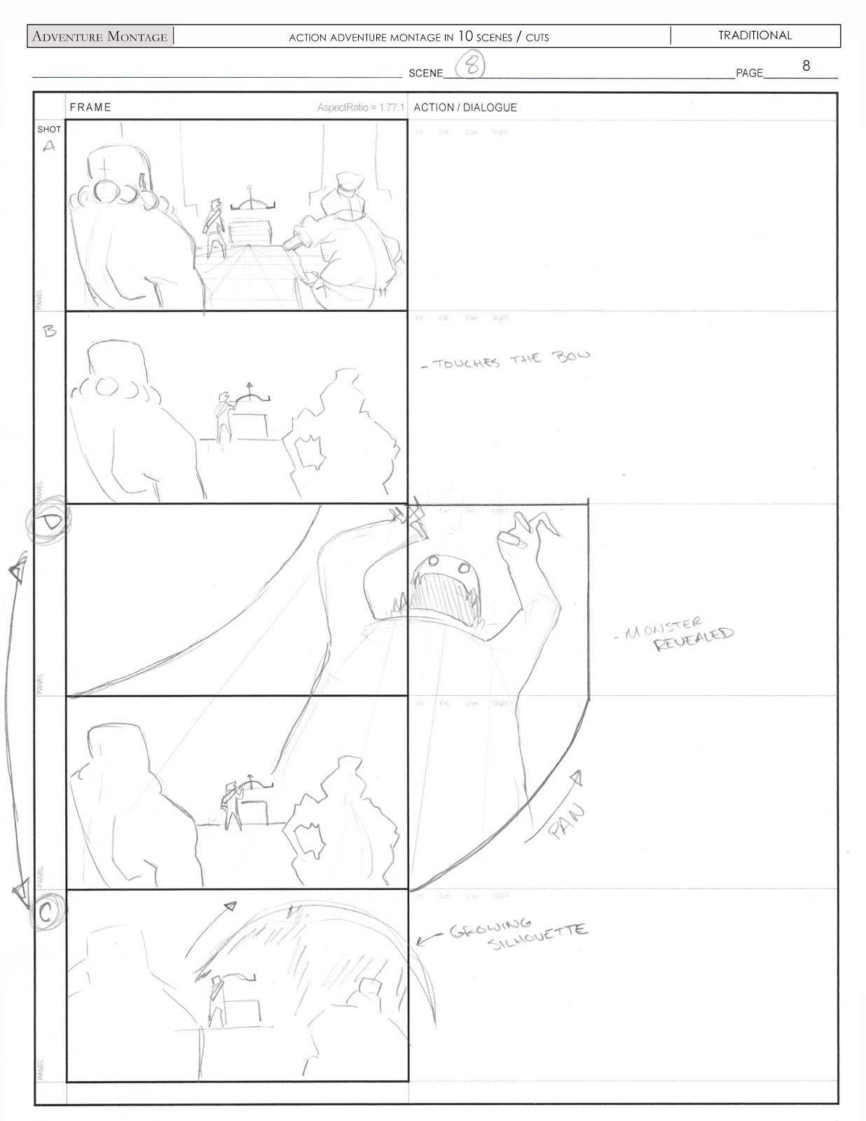 MATTHEW CARBONELLA'S PORTFOLIO: Storyboards - Traditional