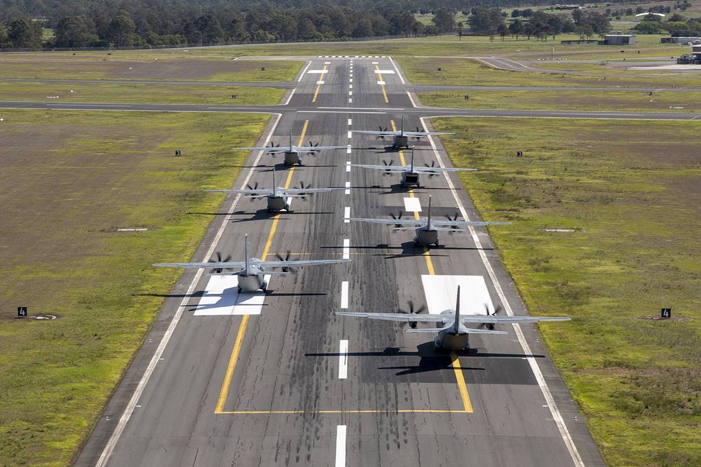 RAAF squadron performs world first C-27J Spartan Elephant Walk - Blog ...