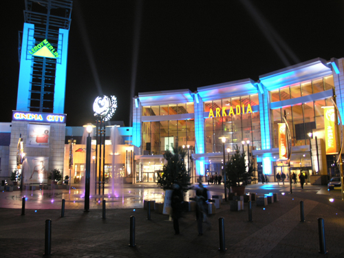 Muranów współczesny: Centra Handlowe Arkadia i Klif
