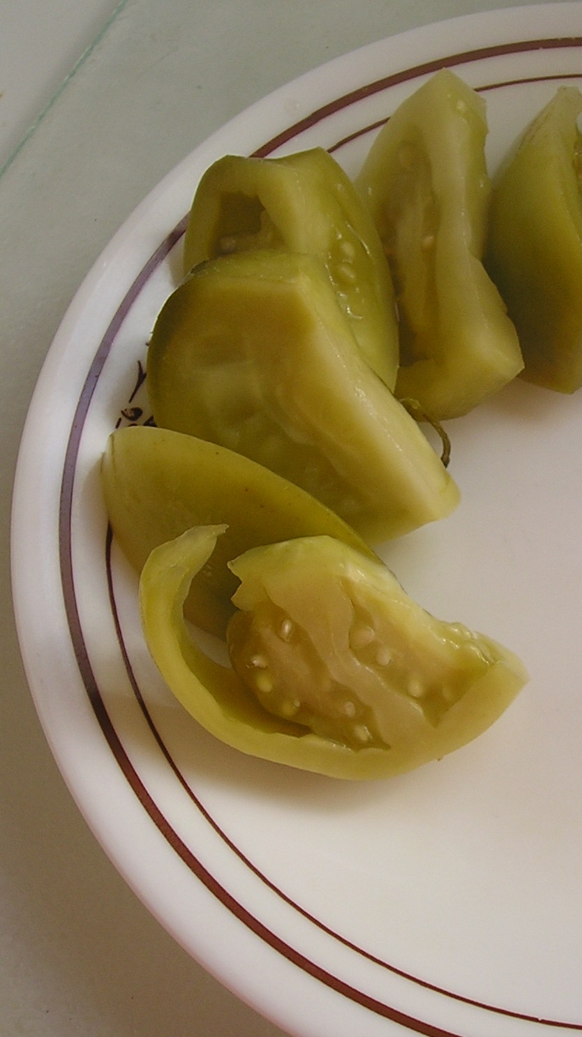 Cooking with Yiddishe mama: Drunken Pickled Green Tomatoes