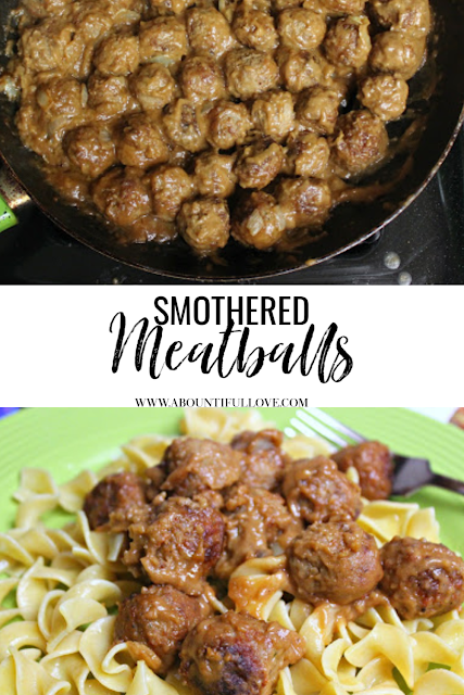 Smothered Meatballs - A Bountiful Love