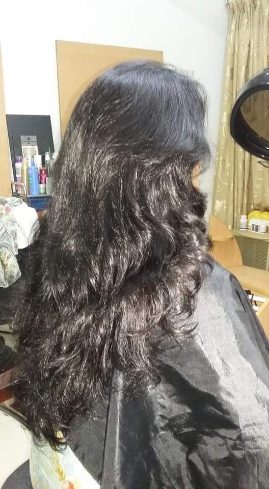 Rough to silky mid back length hair style - Village Barber Stories