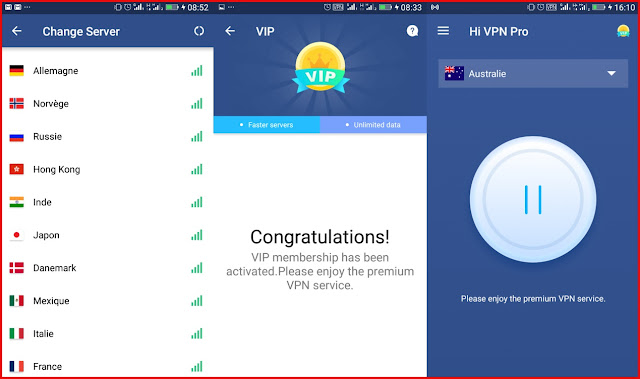 سارع وأحصل مجانا علي تطبيق HI VPN PRO المدفوع يعطيك أنترنت سريعة مجانا ...