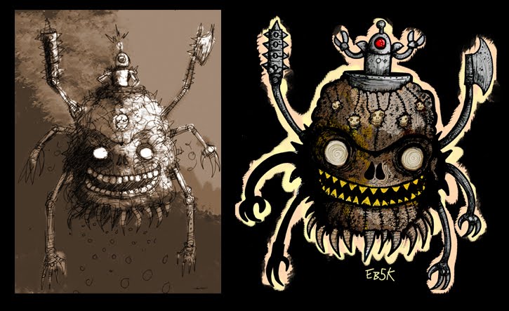 EDBOT5000'S SKETCH-BLOG: Mad Spaceman:Giant Floating Head of Doom ...