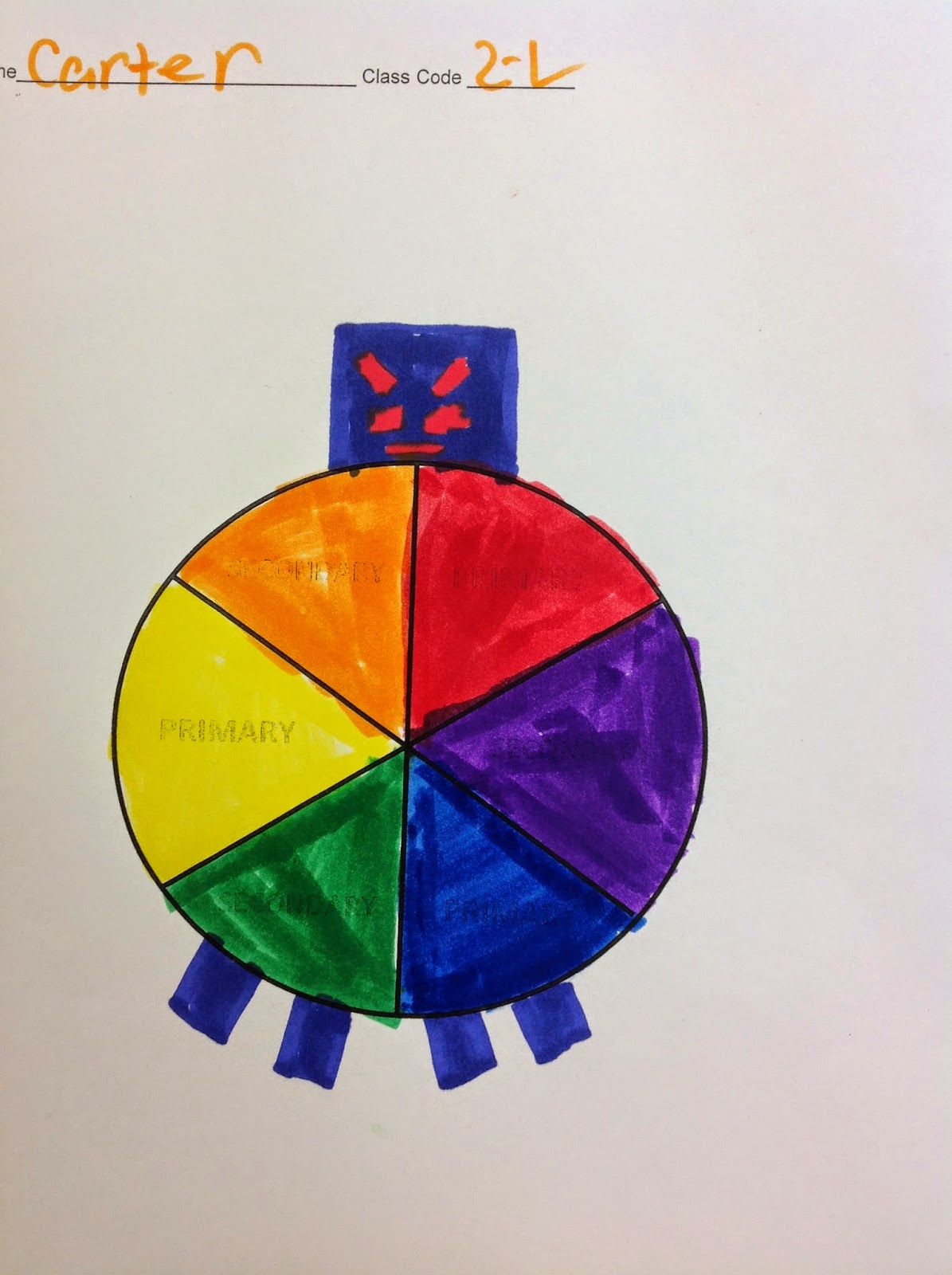 The Artsy Fartsy Art Room: Color Extension and Sub Activity with K-2