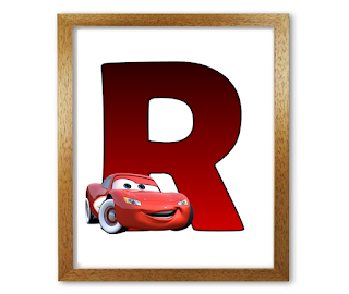 Kits imprimibles gratis : Abecedario y números Rayo McQueen