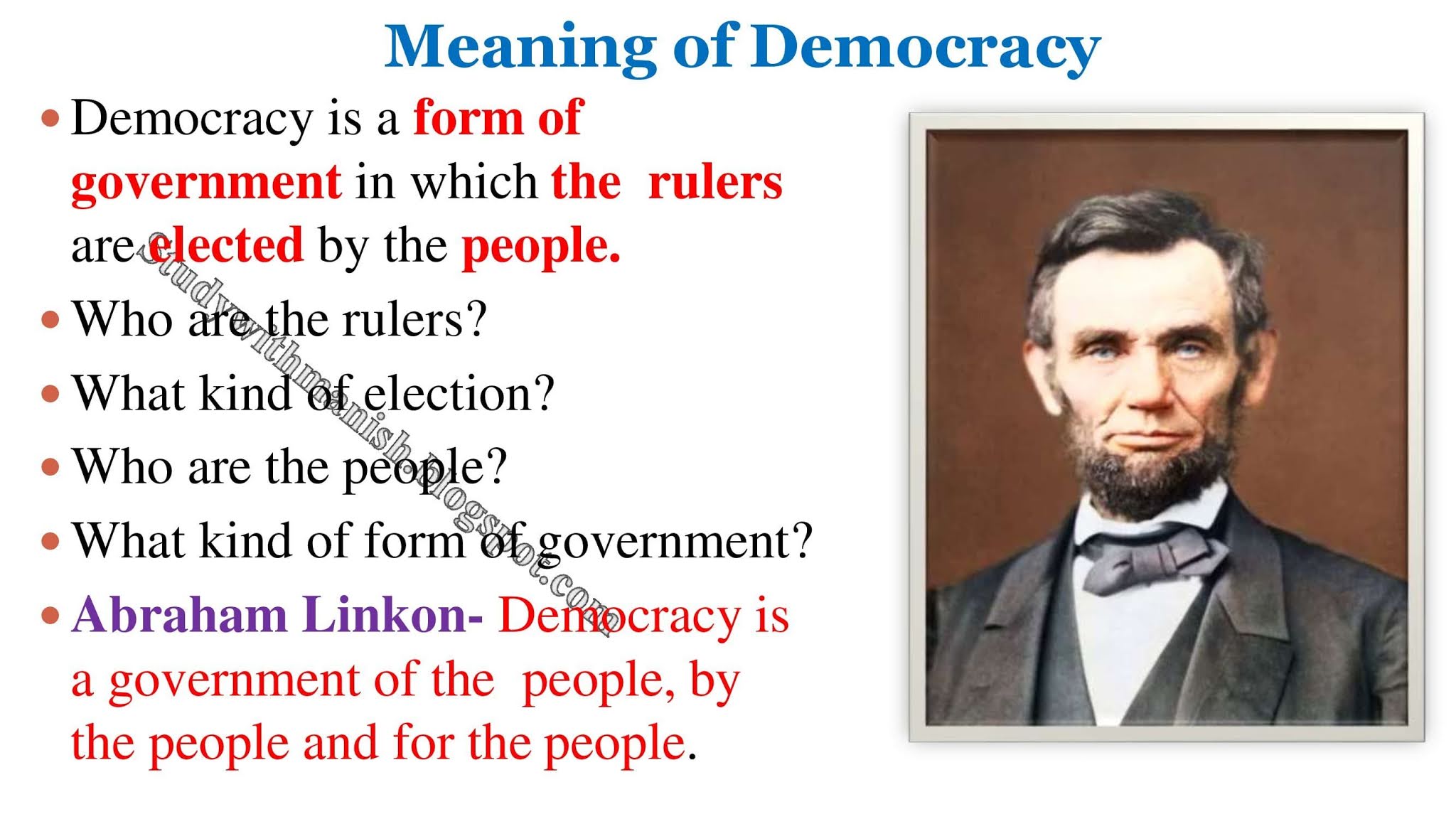 What is Democracy and Why Democracy? PPT Class 9th (Political Science ...