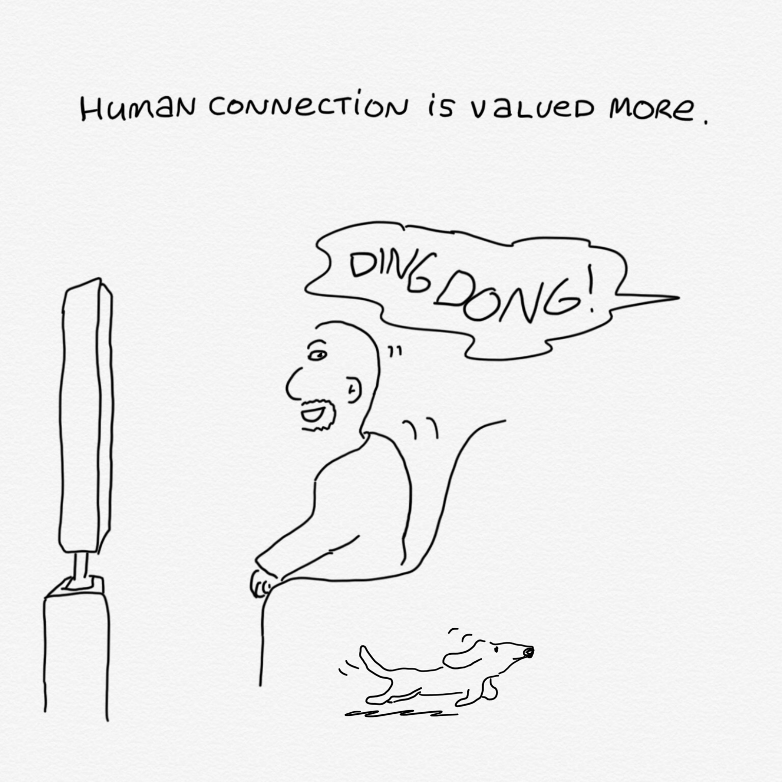 berry cartoons: Pandemic Human Connection