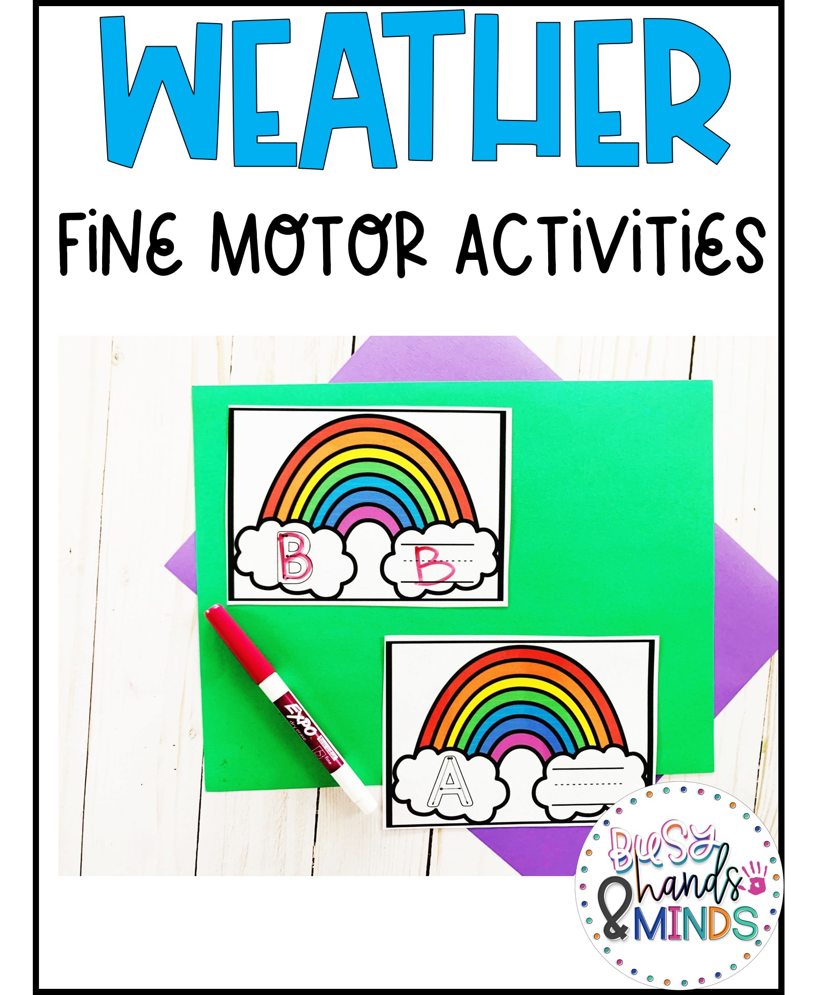 Weather Fine Motor for Preschool | Busy Hands and Minds