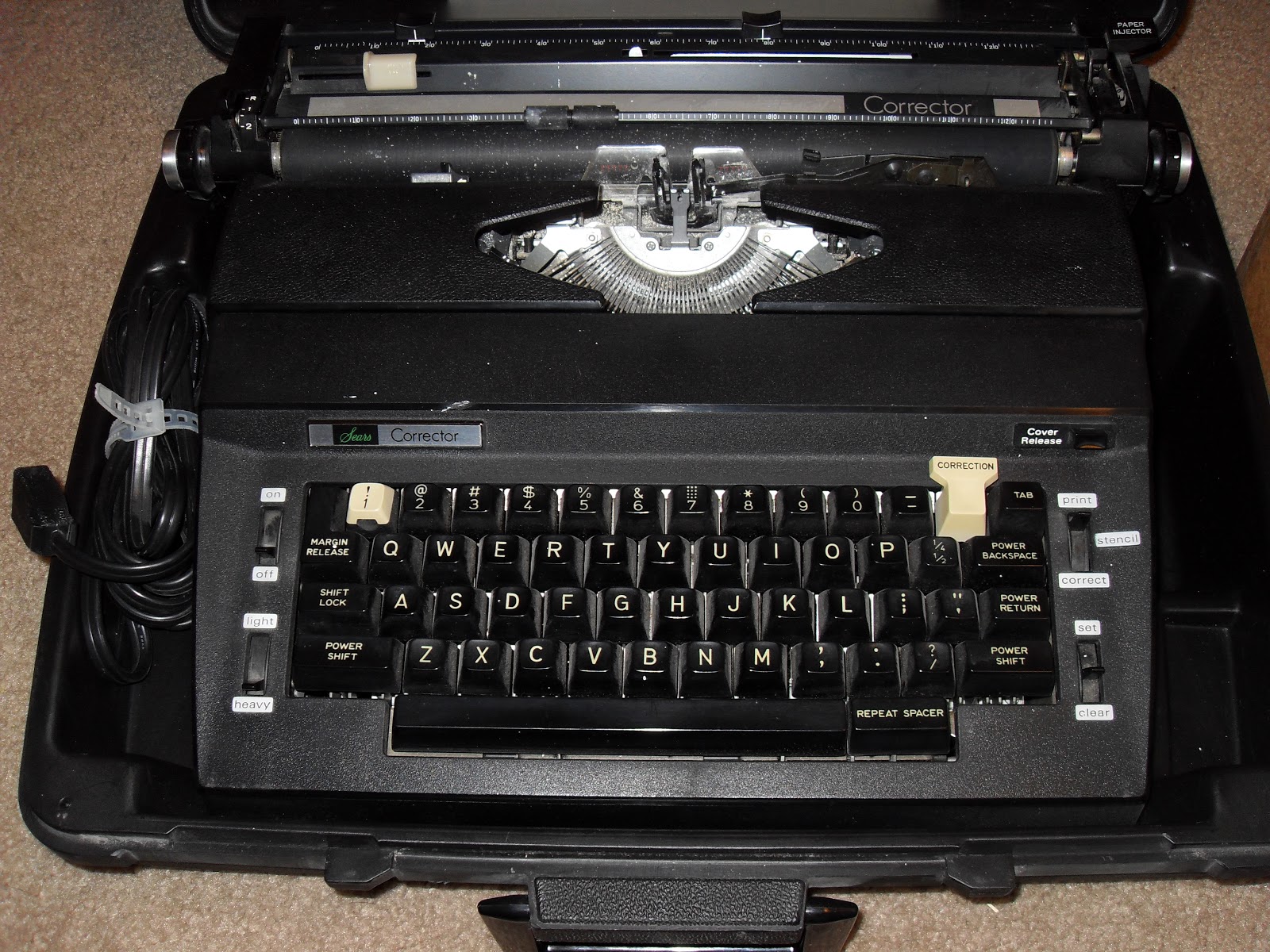 Adventures of a Military HouseWriter: New Typewriter: Sears Corrector I