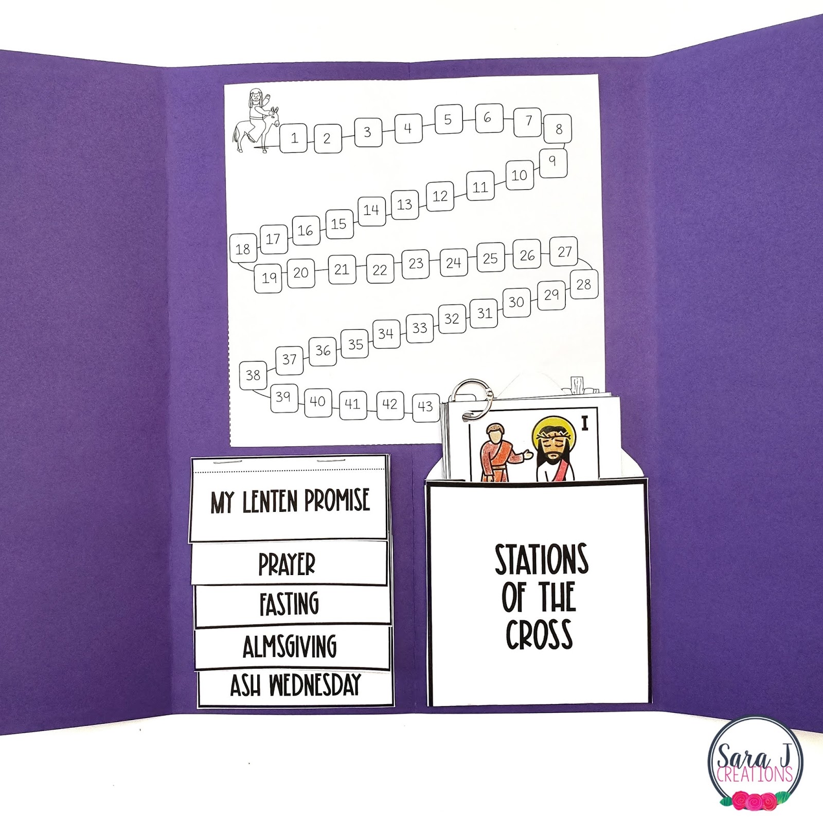 Create Your Own Catholic Lent Lapbook | Sara J Creations