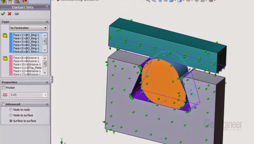 SolidWorks Simulation - Nonlinear Rubber and Contact - SolidWorks Share