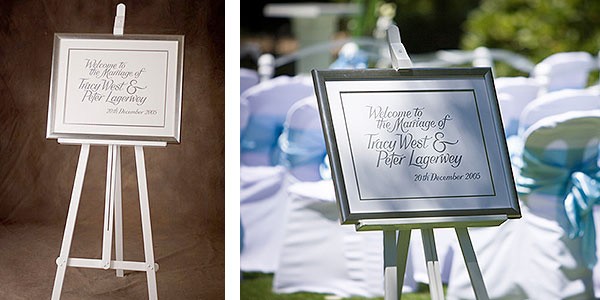 Candybar Treat : Welcome Board Stand