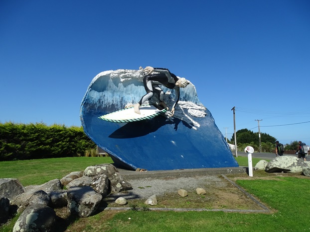 over the hill: Colac Bay