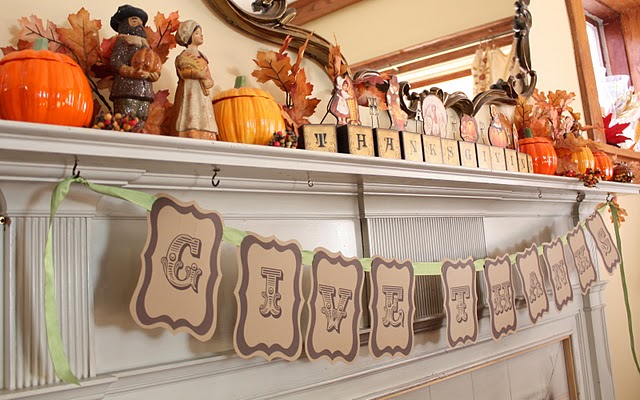 Renewing Home DIY Thanksgiving Banner Renewing Home DIY Thanksgiving Banner