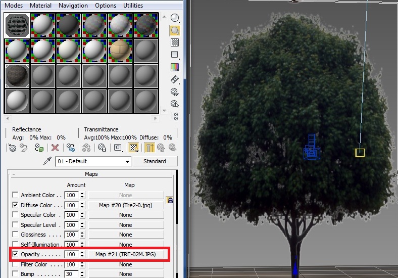 3ds max tutorial: 3ds max tutorial-How to make a tree using opacity map ...