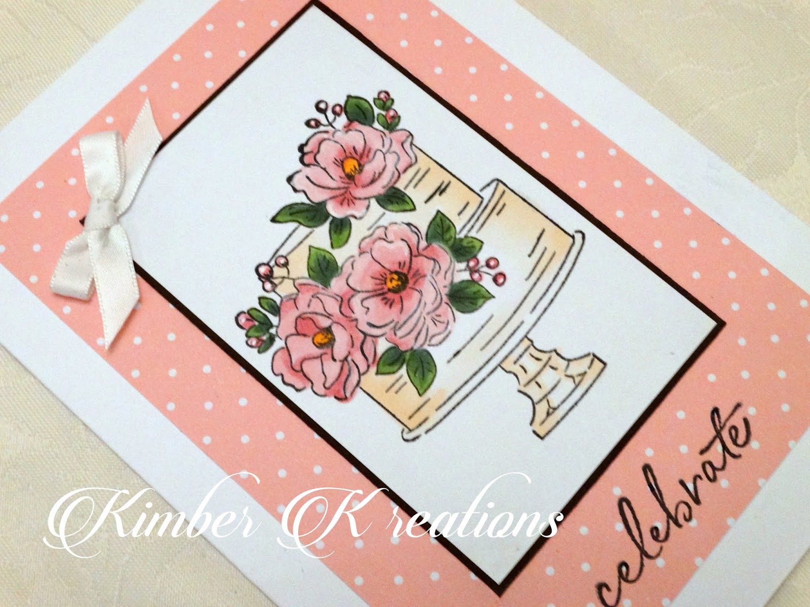 Kimber Kreations: chocolate cake card